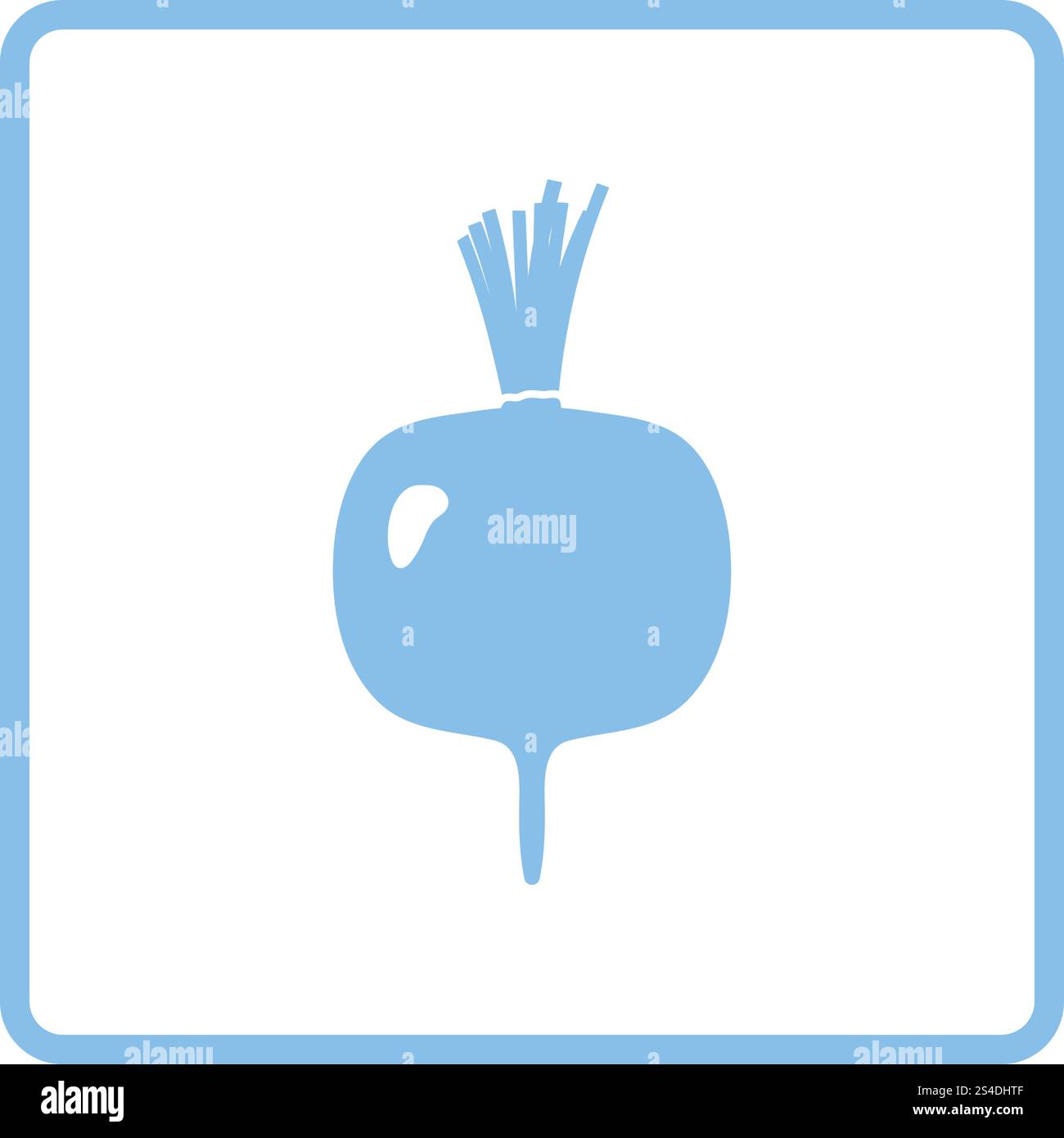 Radishes icon. Blue frame design. Vector illustration Stock Vector Image & Art - Alamy