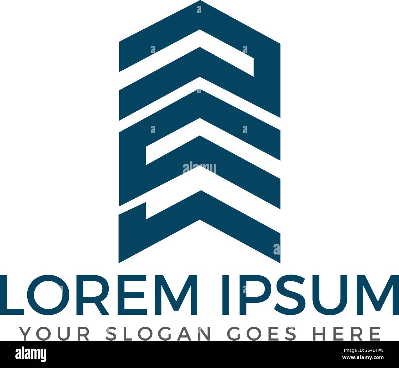 Abstract vector logo of buildings. Skyscrapers logo. Real estate logo ...