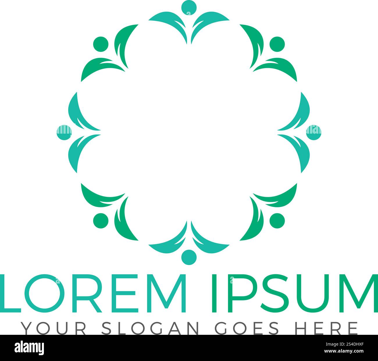 Human character vector logo concept illustration. People team and group ...