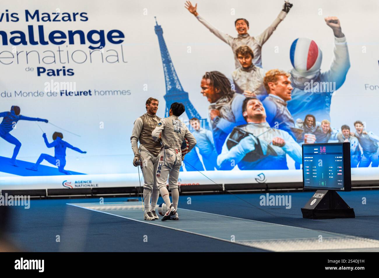 Julien MERTINE (FRA) and Bryce LOUIE (USA) during the Forvis Mazars ...