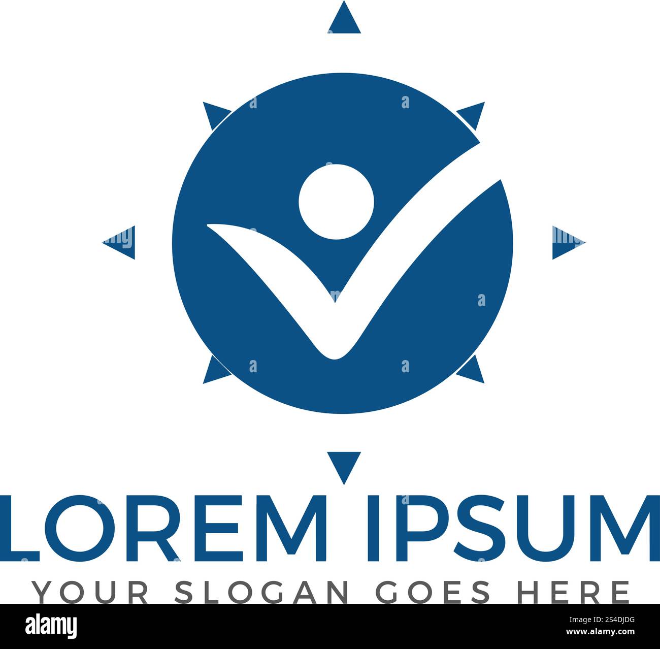 Navigation or compass and human vector logo Stock Vector Image & Art ...