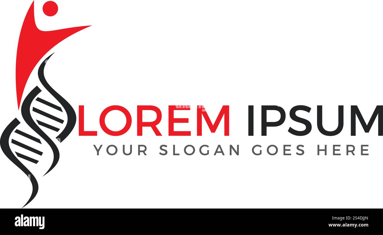 Human DNA and genetic logo design Stock Vector Image & Art - Alamy