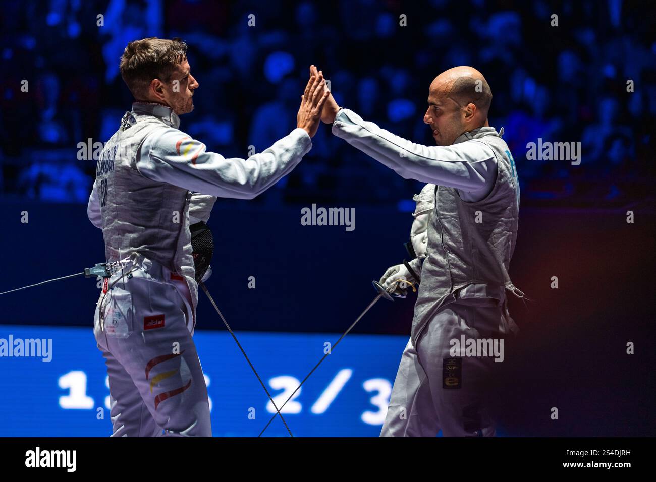 Alessio FOCONI (ITA) and Carlos LLAVADOR (ESP) during the Forvis Mazars ...