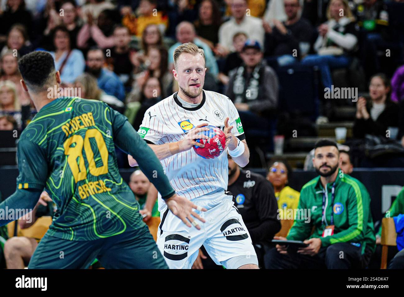 Luca Witzke (Deutschland, #07) GER, Deutschland vs. Brasilien, Handball ...