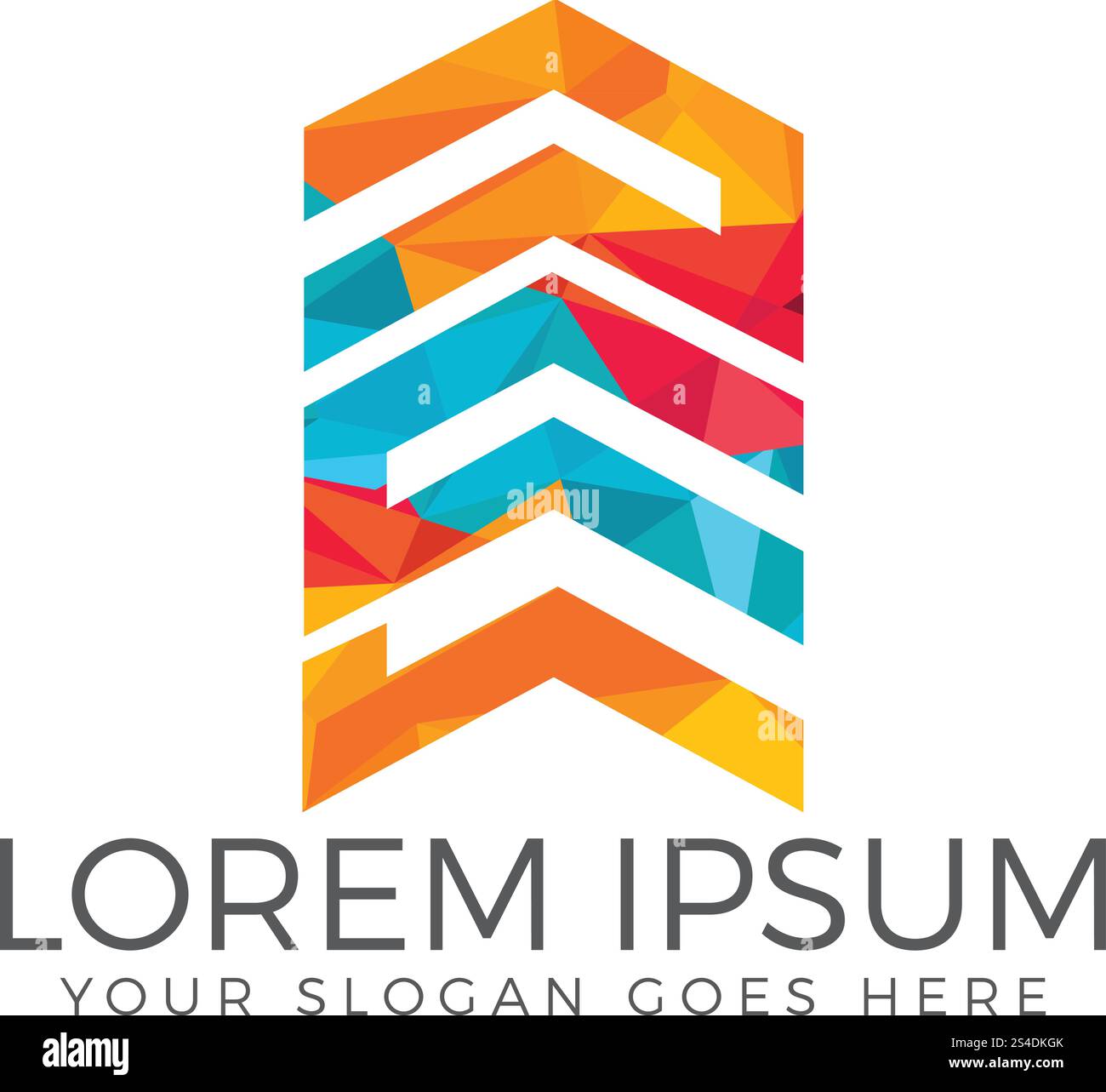 Abstract vector logo of buildings. Skyscrapers logo. Real estate logo ...