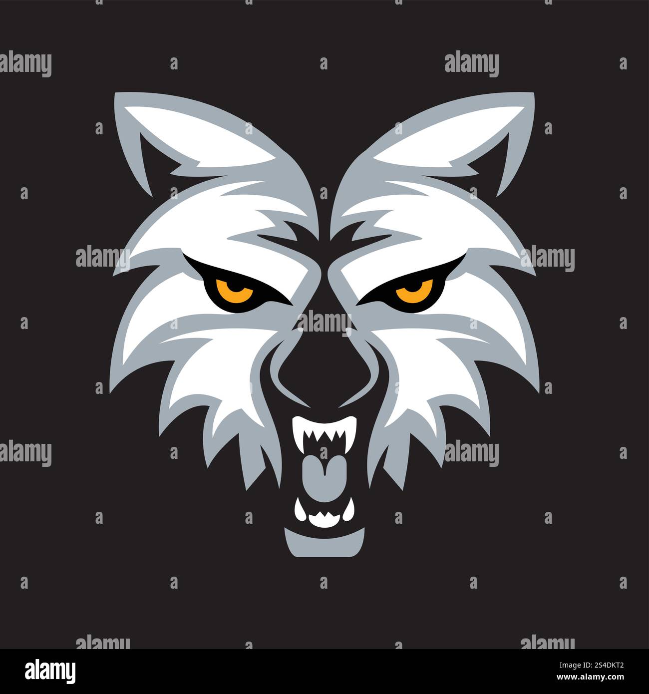Wolf head mascot vector design Stock Vector Image & Art - Alamy