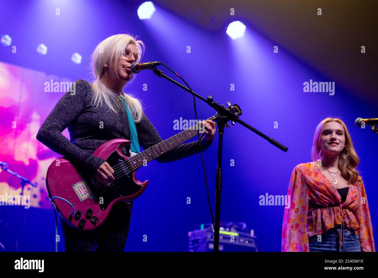 Madison, USA. 10th Jan, 2025. Tanya Donelly of Belly with daughter ...