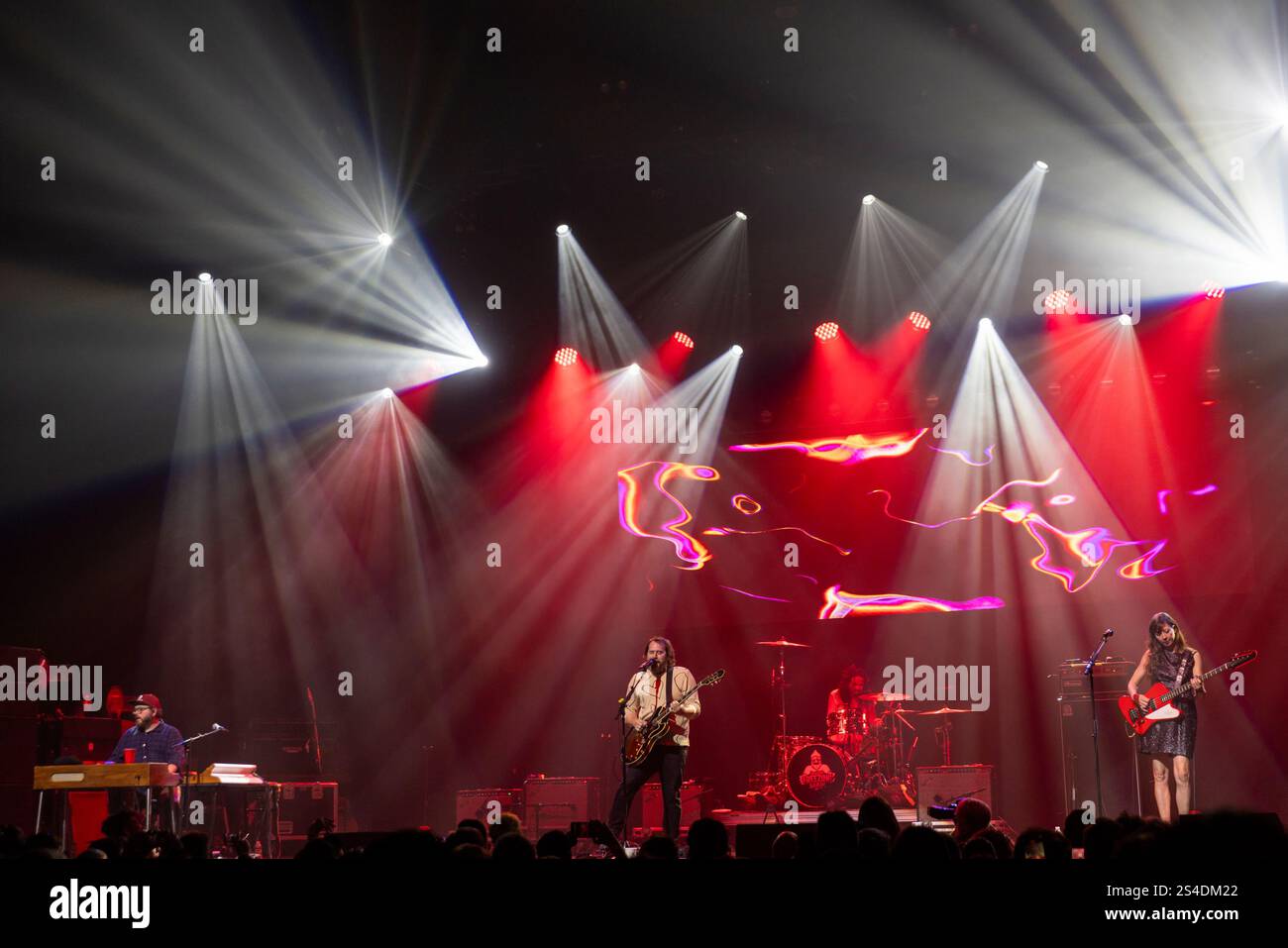 Joe Lester, Brian Aubert, Chris Guanlao and Nikki Monninger of Silversun Pickups during The ...