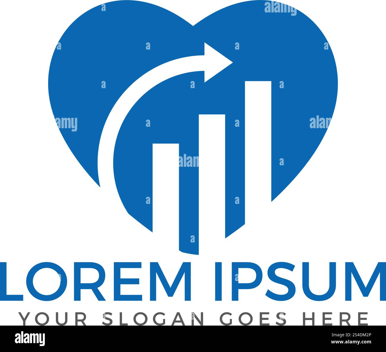 Good Progress Logo. Success Logo. Heart shaped template Stock Vector ...