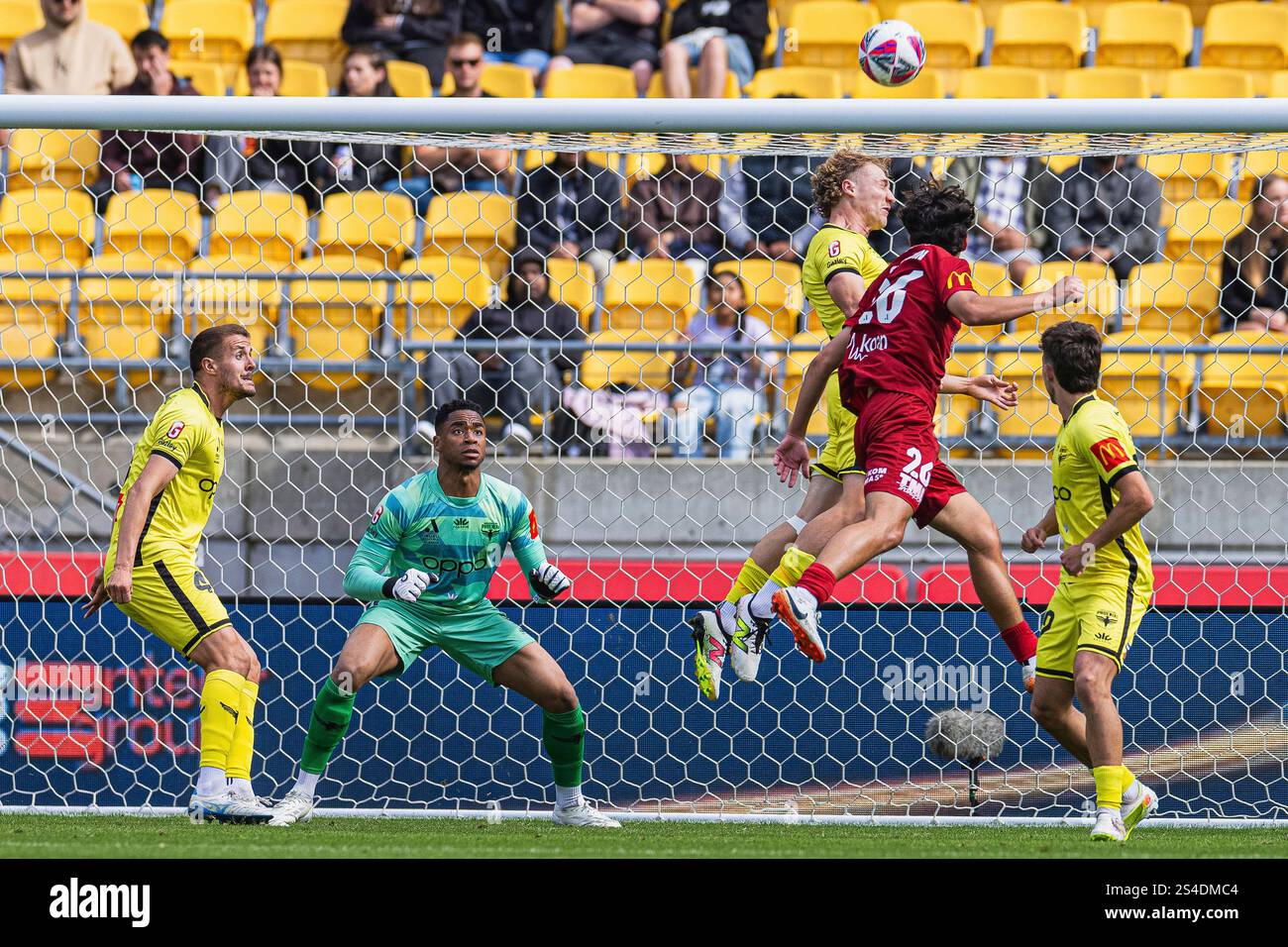 WELLINGTON, NEW ZEALAND - JANUARY 11: Archie Goodwin of Adelaide United ...
