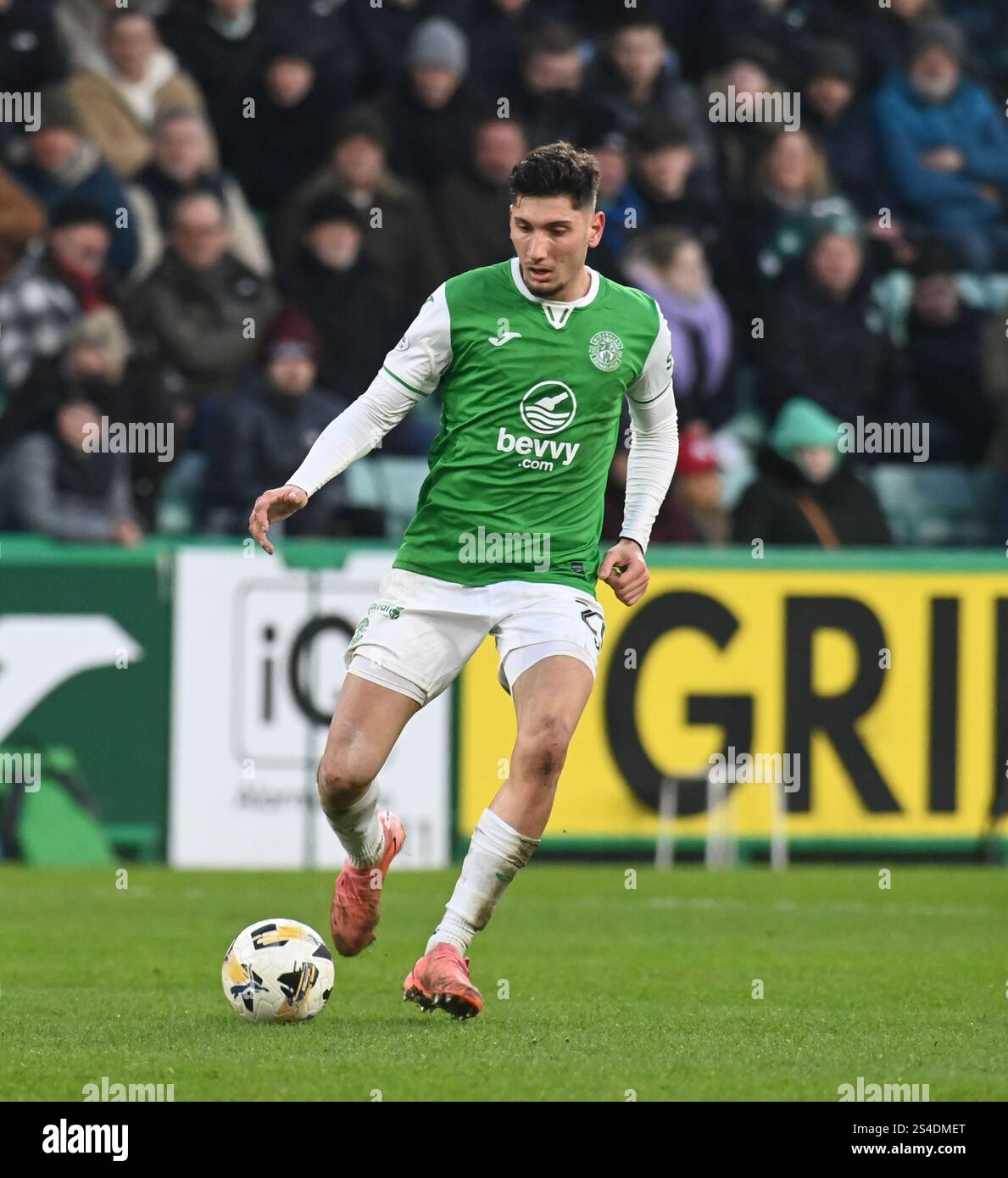 Easter Road Stadium, Edinburgh.Scotland UK.11th Jan 25 Hibernian vs ...