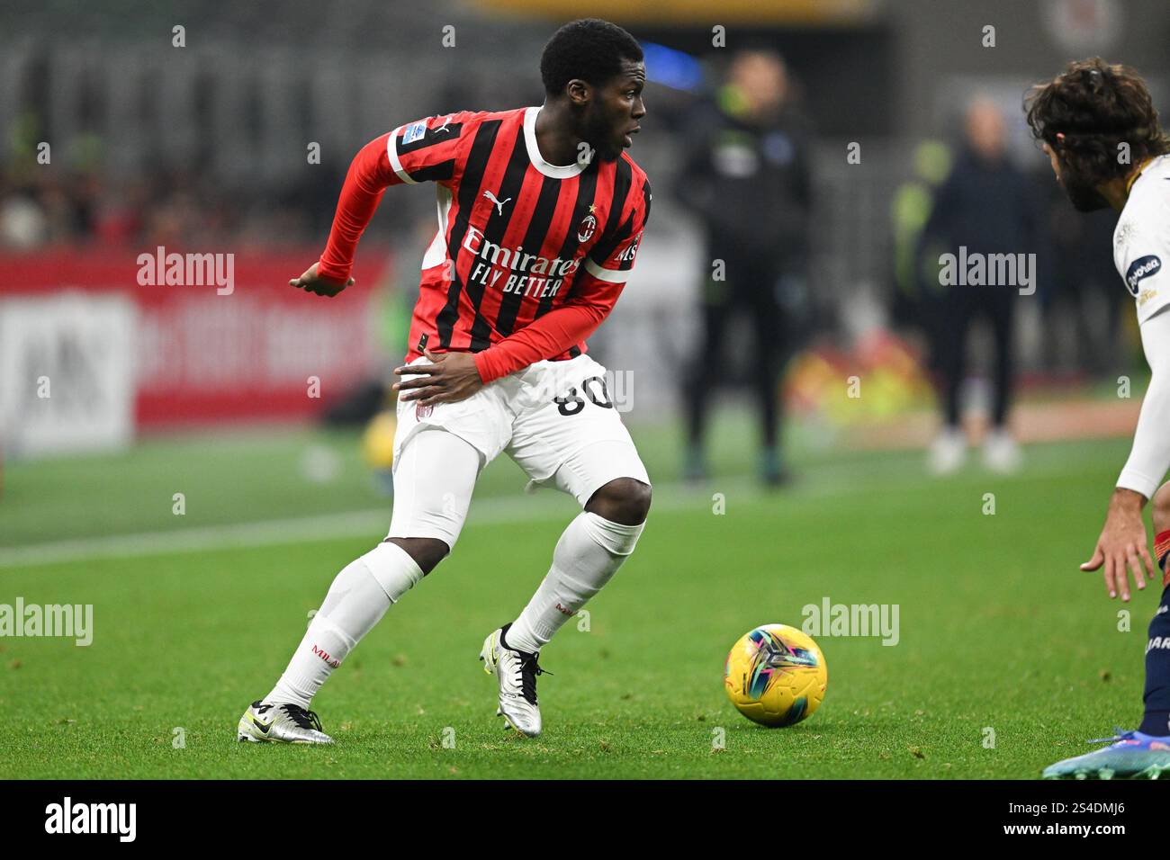 Milan, Italy. 11th Jan, 2025. Yunus Musah of AC Milan in action. during the Italian Serie A ...