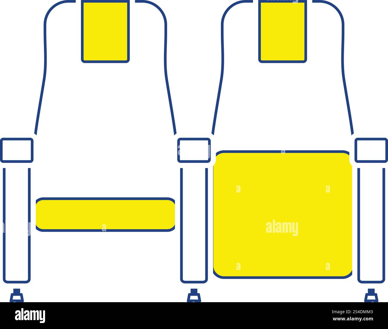Cinema seats icon. Thin line design. Vector illustration Stock Vector ...