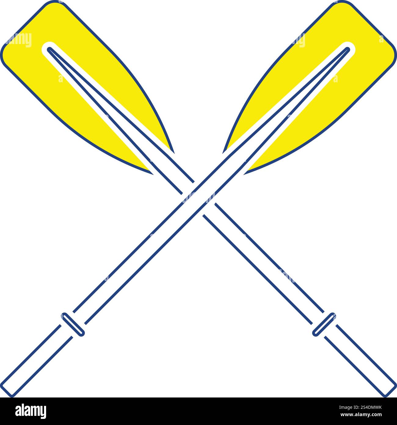 Icon of boat oars. Thin line design. Vector illustration Stock Vector ...