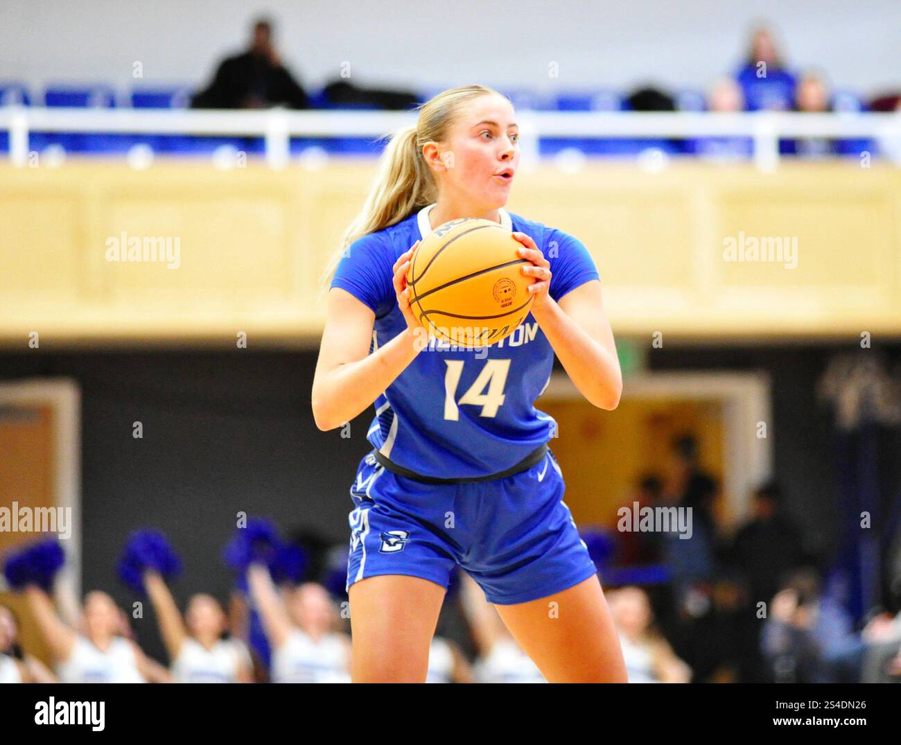 South Orange, USA. 11th Jan, 2025. Creighton's Mallory Brake (14 ...