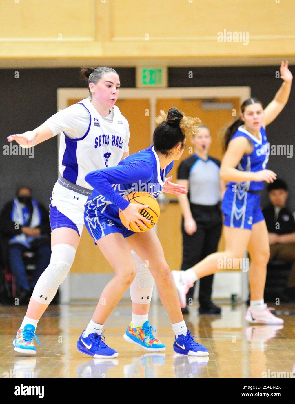 South Orange, USA. 11th Jan, 2025. Seton Hall's Faith Masonius (3 ...