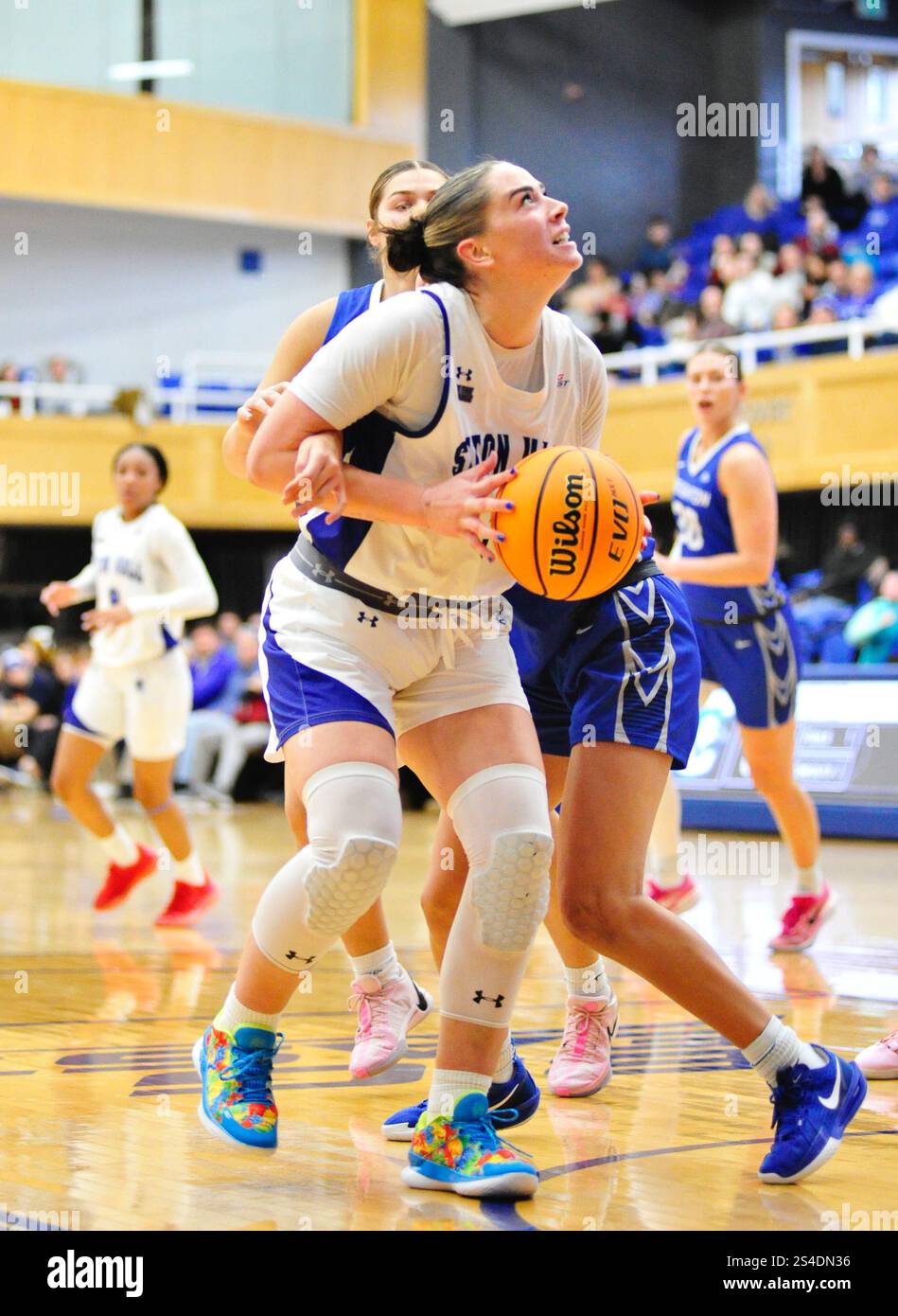 South Orange, USA. 11th Jan, 2025. Seton Hall's Faith Masonius (3 ...