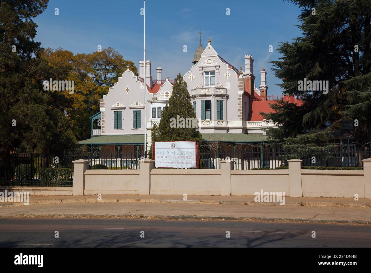 The ornate mansion facade of Victoria Museum at Melrose House in ...
