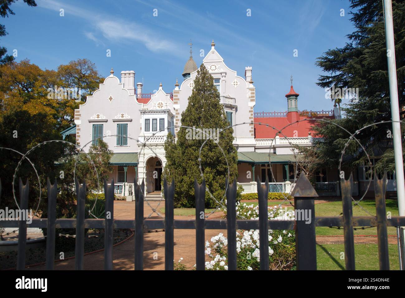 The ornate mansion facade of Victoria Museum at Melrose House in ...