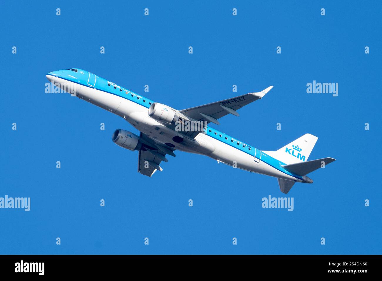 Frankfurt Airport, Germany. 11th Jan, 2025. KLM Cityhopper Embraer ERJ ...