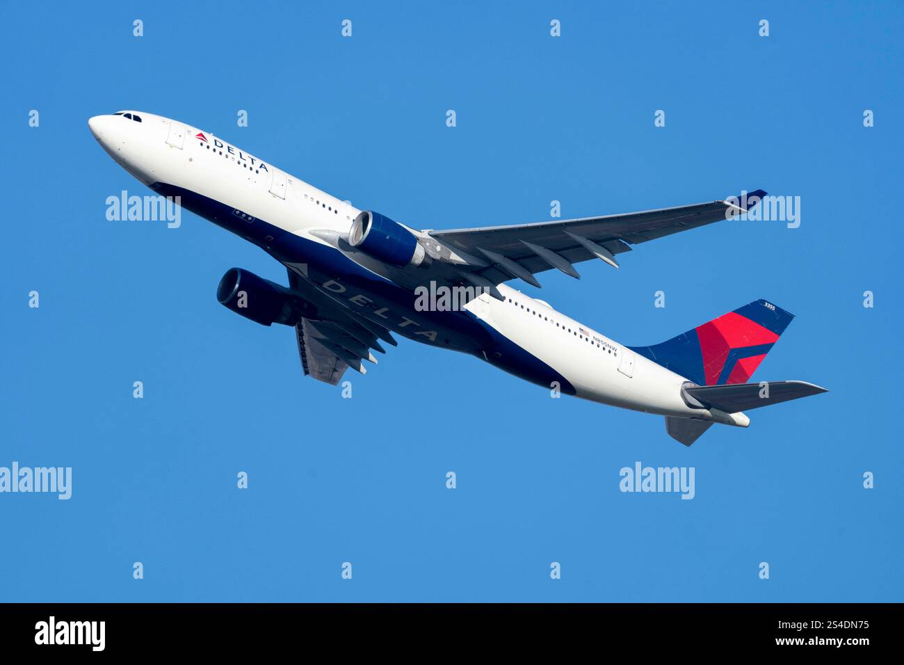 Frankfurt Airport, Germany. 11th Jan, 2025. Delta Air Lines Airbus A330 ...