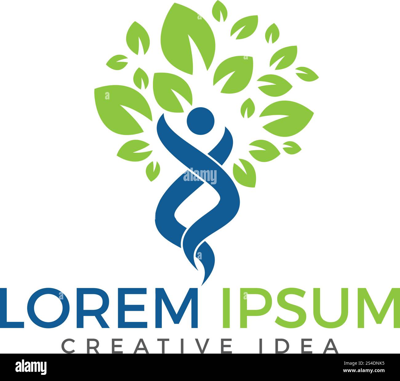 Holistic health logo design. Fitness and Wellness logo Stock Vector ...