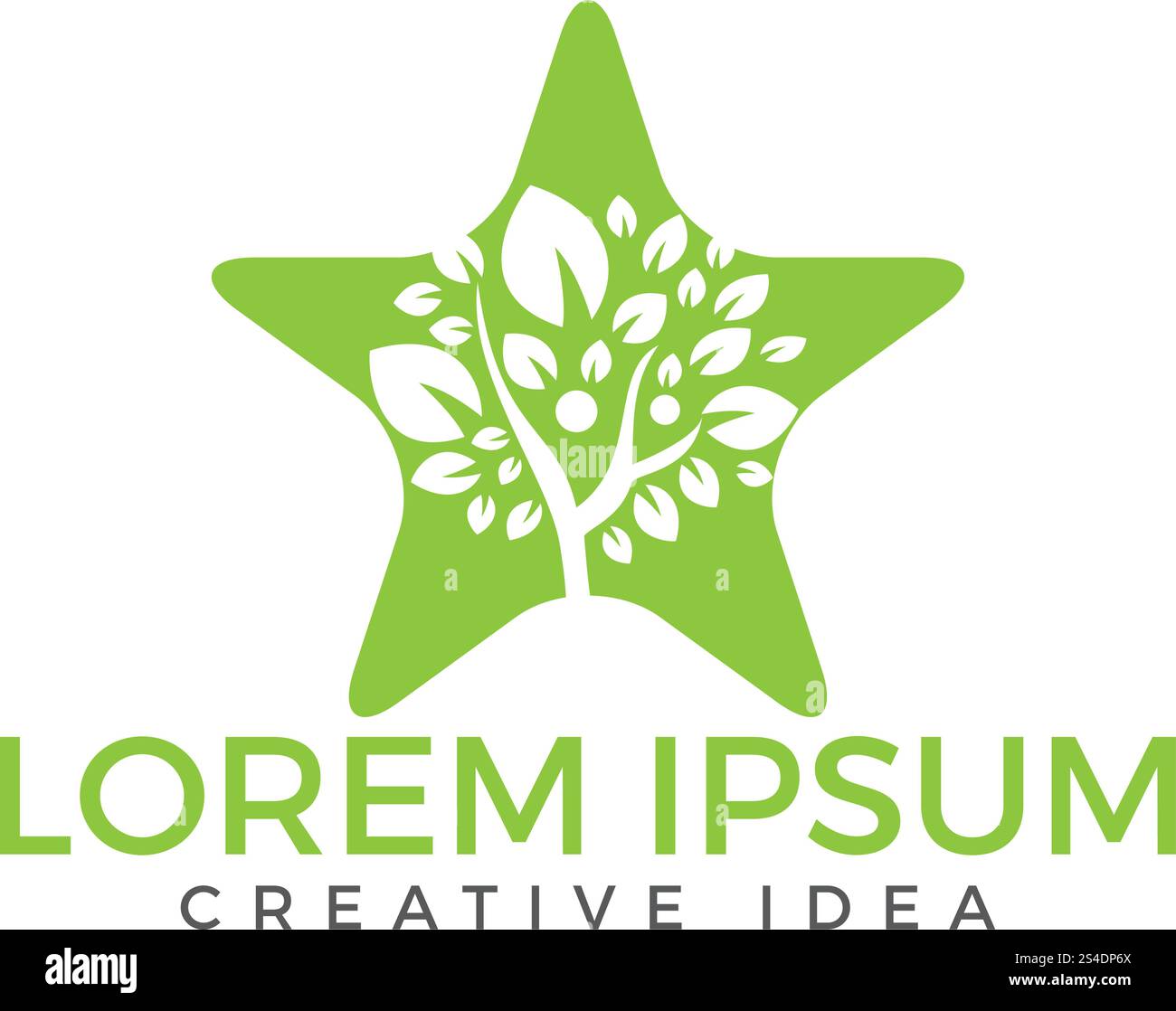 Human life logo icon of abstract people tree vector .Family tree star ...