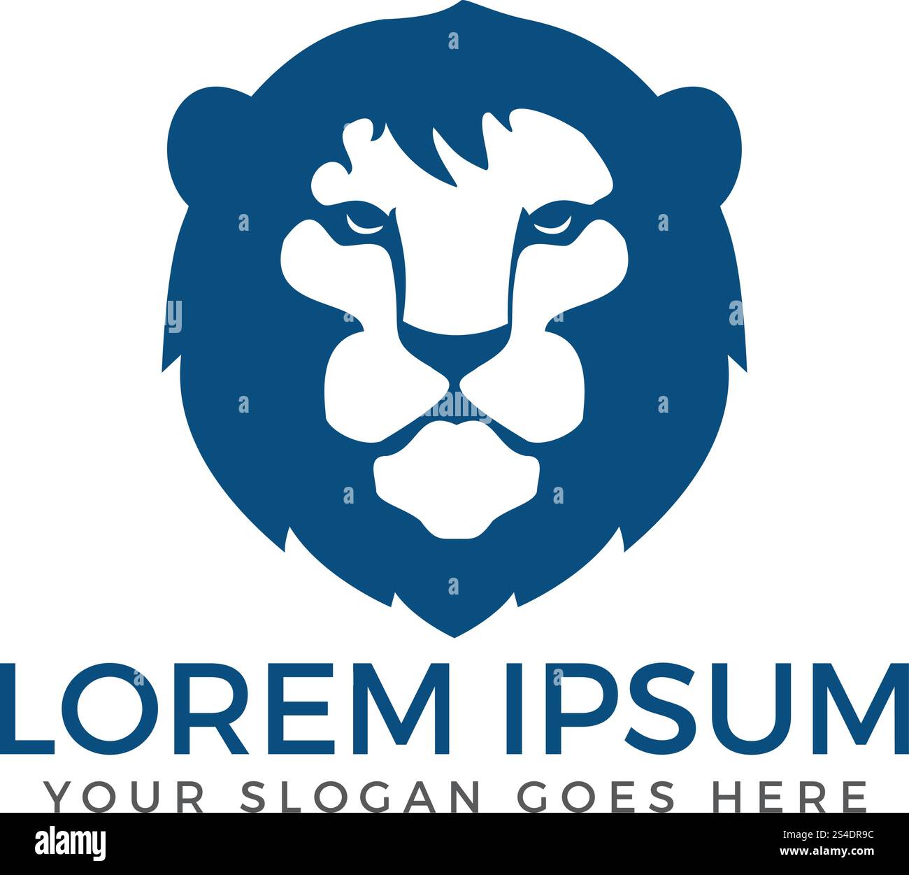 Lion head vector logo design Stock Vector Image & Art - Alamy