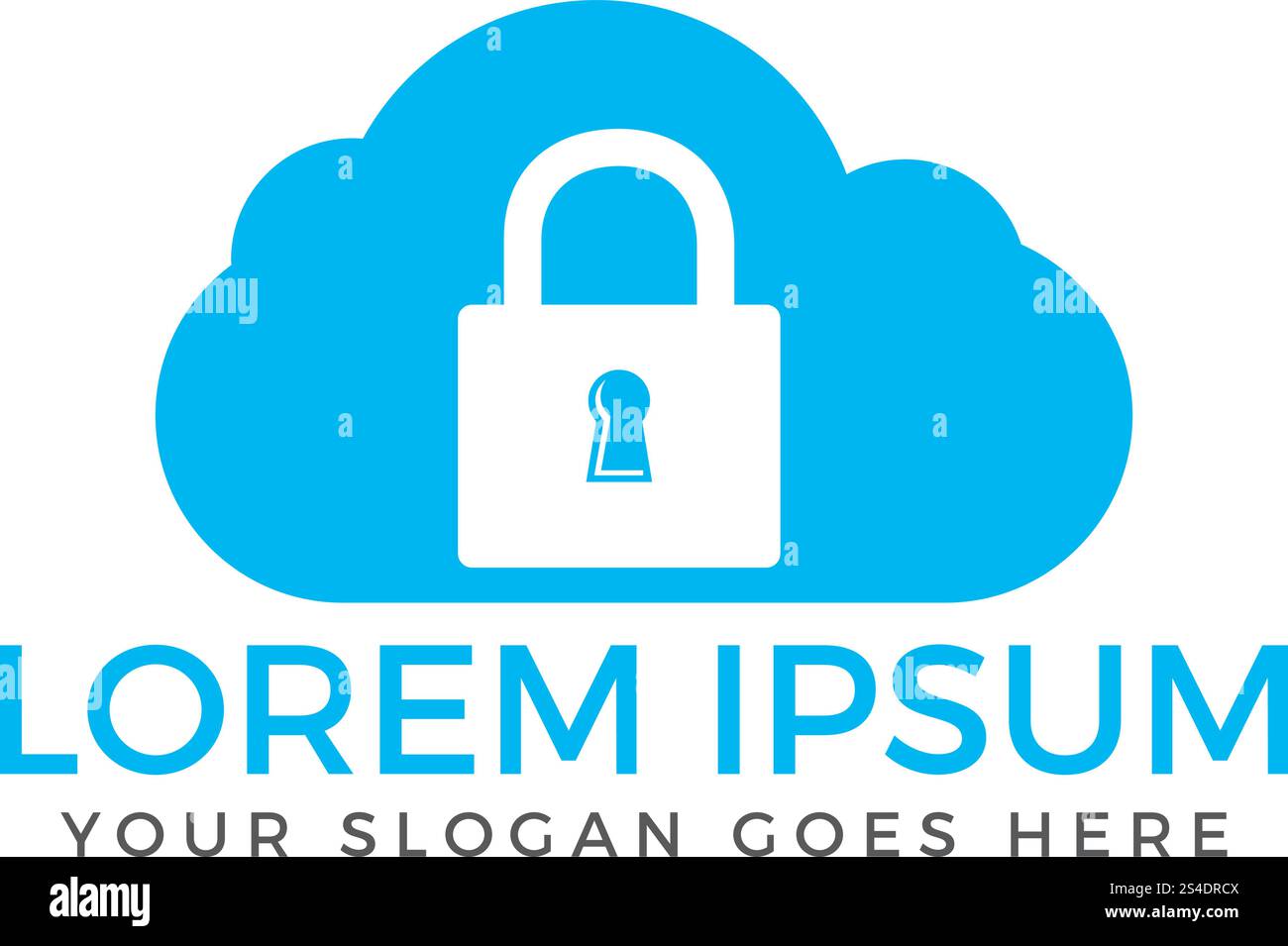 Cloud security logo design.Cloud and padlock vector logo design Stock Vector Image & Art - Alamy