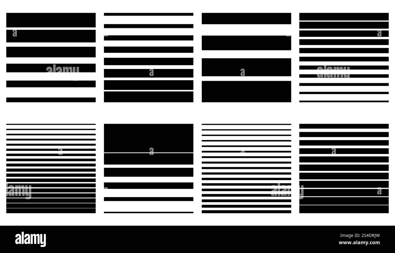 Seamless horizontal halftone patterns. Gradient striped backgrounds or ...