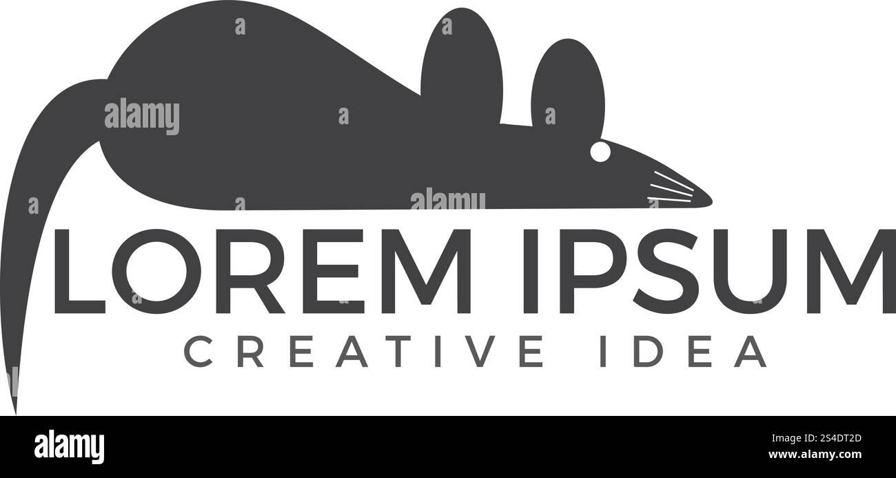 Rat Logo design Stock Vector Image & Art - Alamy