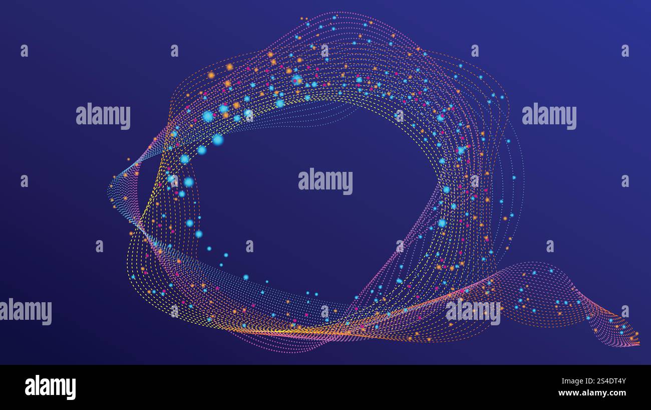 Dots glow gradient curve Stock Vector Images - Alamy