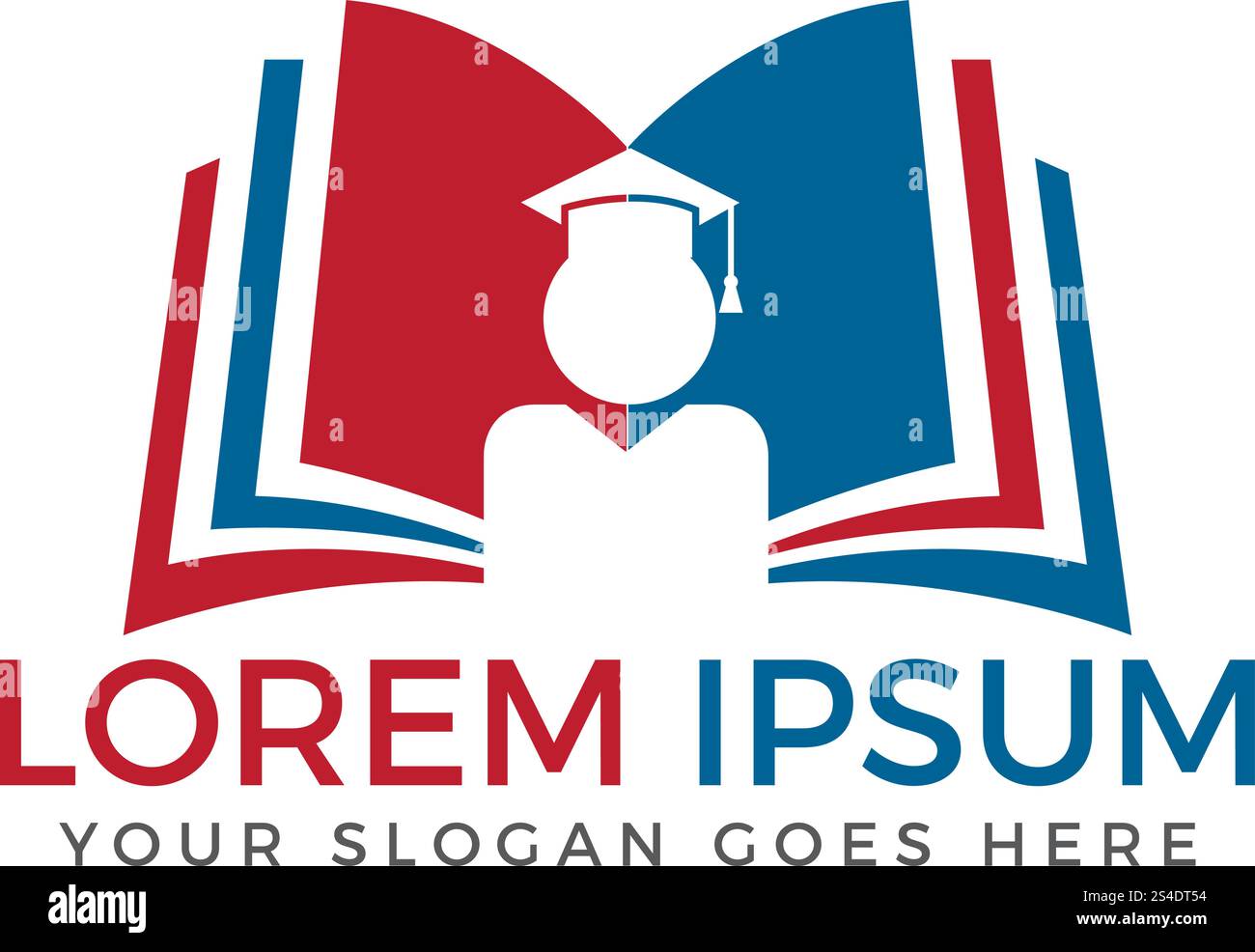 Human and Book vector logo. School, University or Educational institute ...