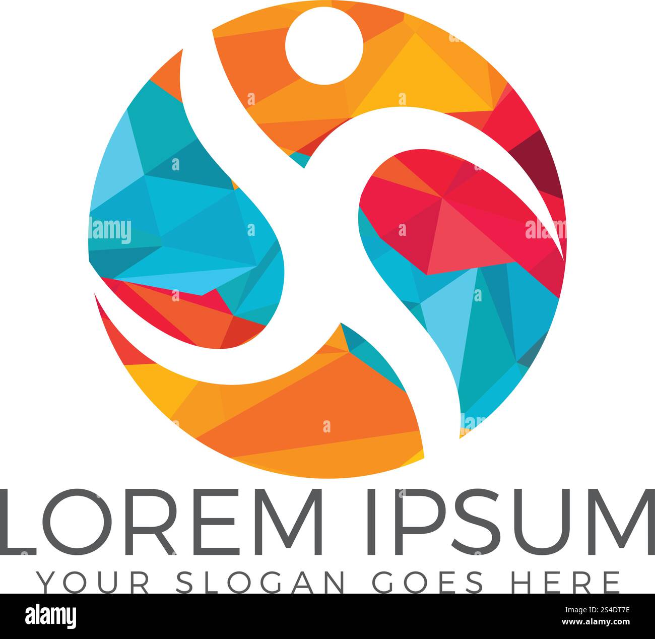 Happy Human character vector logo. Healthy Human logo. Fitness and ...