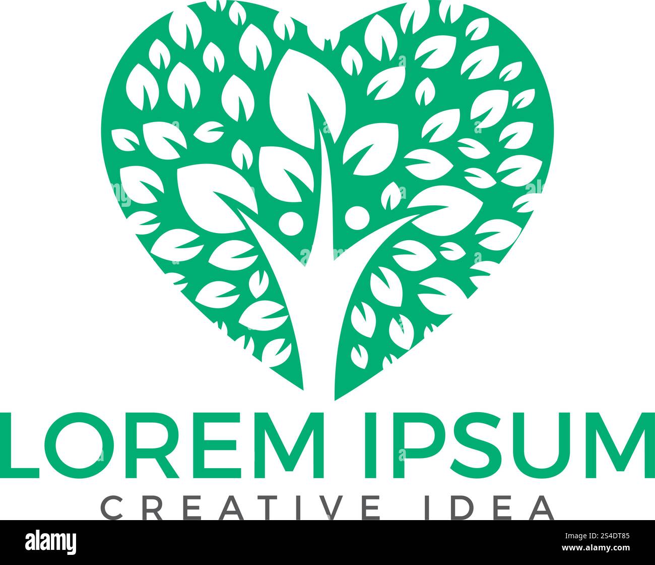 Human Tree and heart logo design Stock Vector Image & Art - Alamy