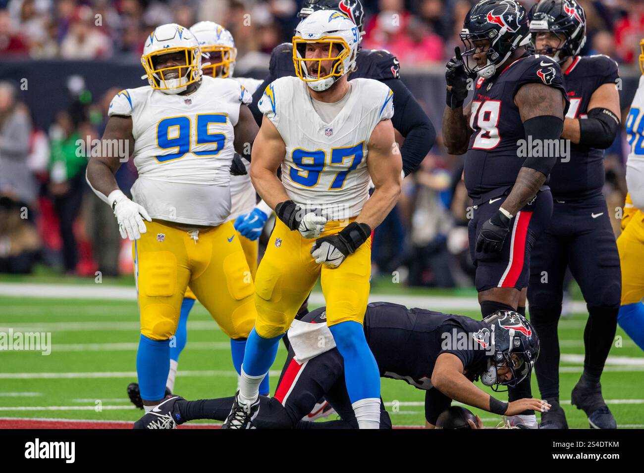 January 11, 2025: Los Angeles Chargers linebacker Joey Bosa (97 ...
