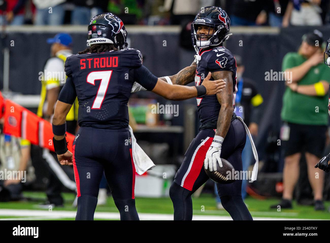 January 11, 2025: Houston Texans wide receiver Nico Collins (12) and ...
