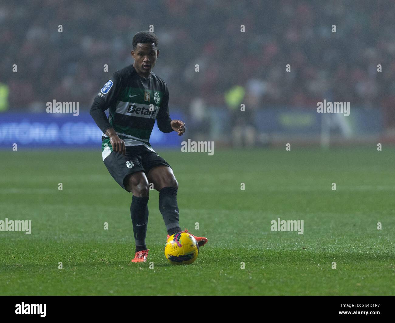 January 11, 2025. Leiria, Portugal. Sporting's defender from Mozambique ...