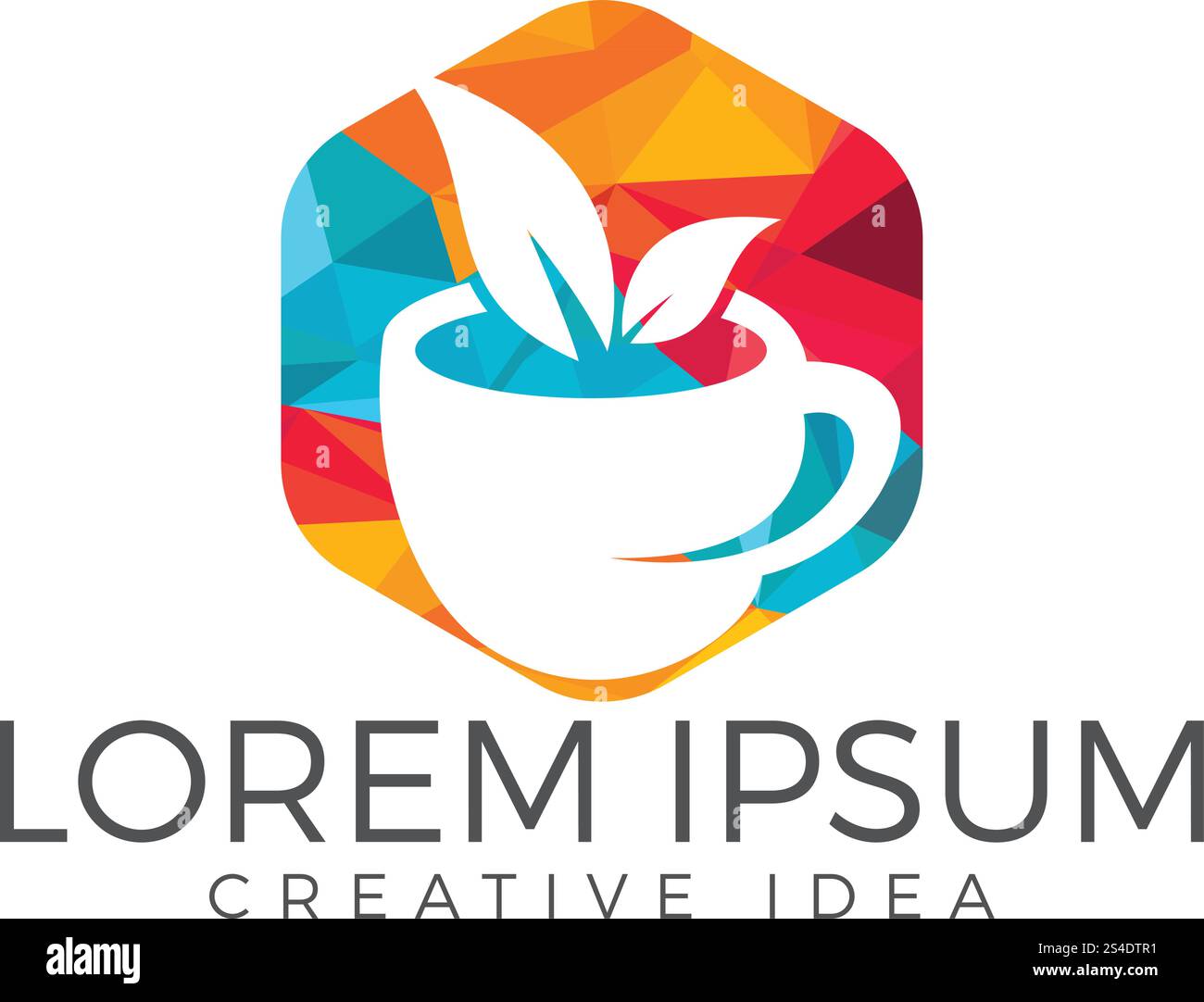 Cup of tea logo design. Healthy drink sign Stock Vector Image & Art - Alamy