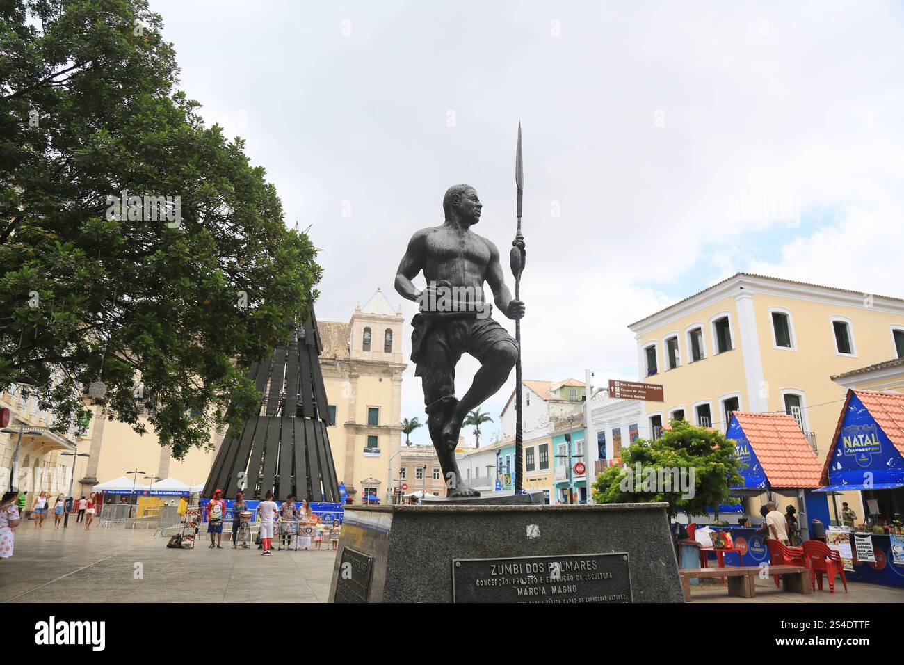 statue of Zumbi dos Palmares salvador, bahia, brazil - december 17 ...