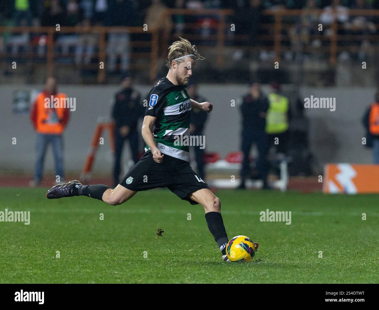 January 11, 2025. Leiria, Portugal. Sporting's midfielder from Denmark ...