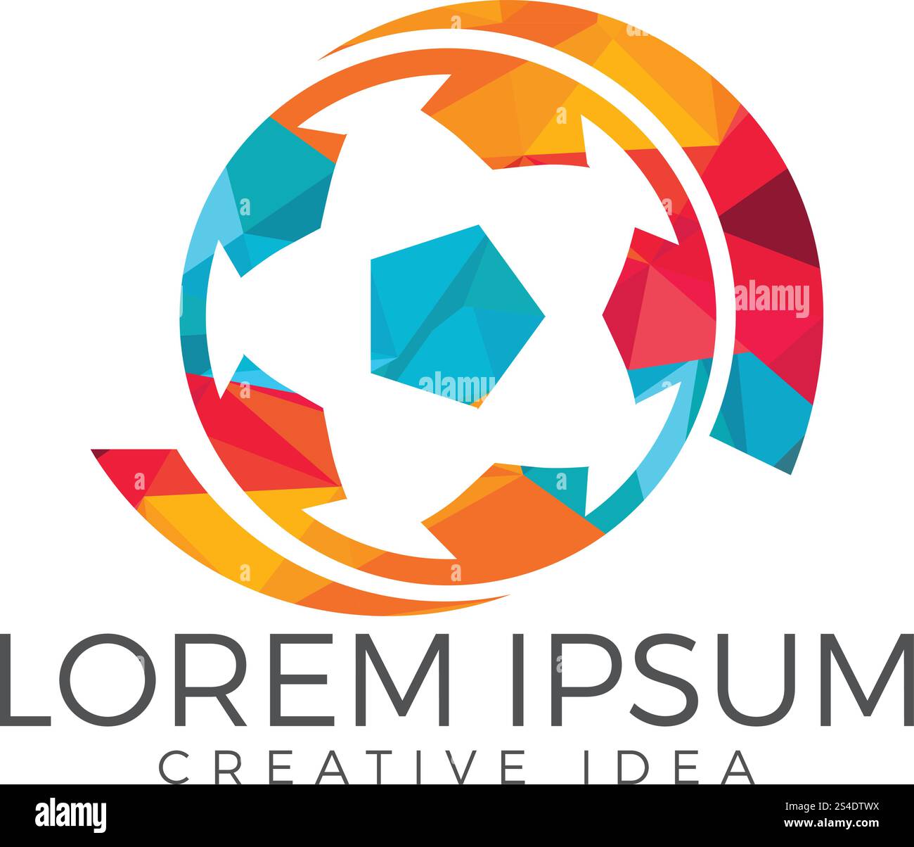 Soccer ball vector logo design Stock Vector Image & Art - Alamy