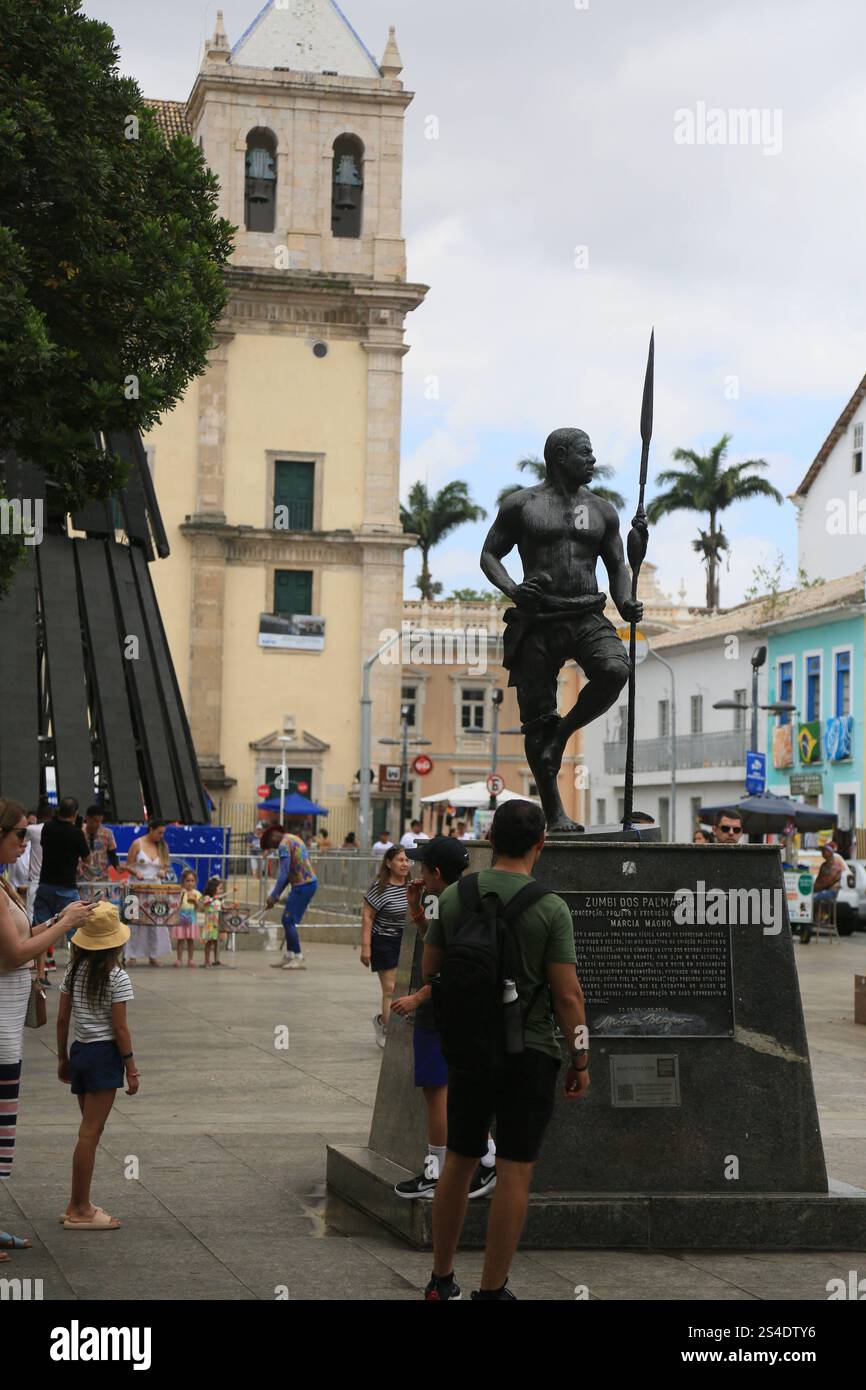 statue of Zumbi dos Palmares salvador, bahia, brazil - december 17 ...