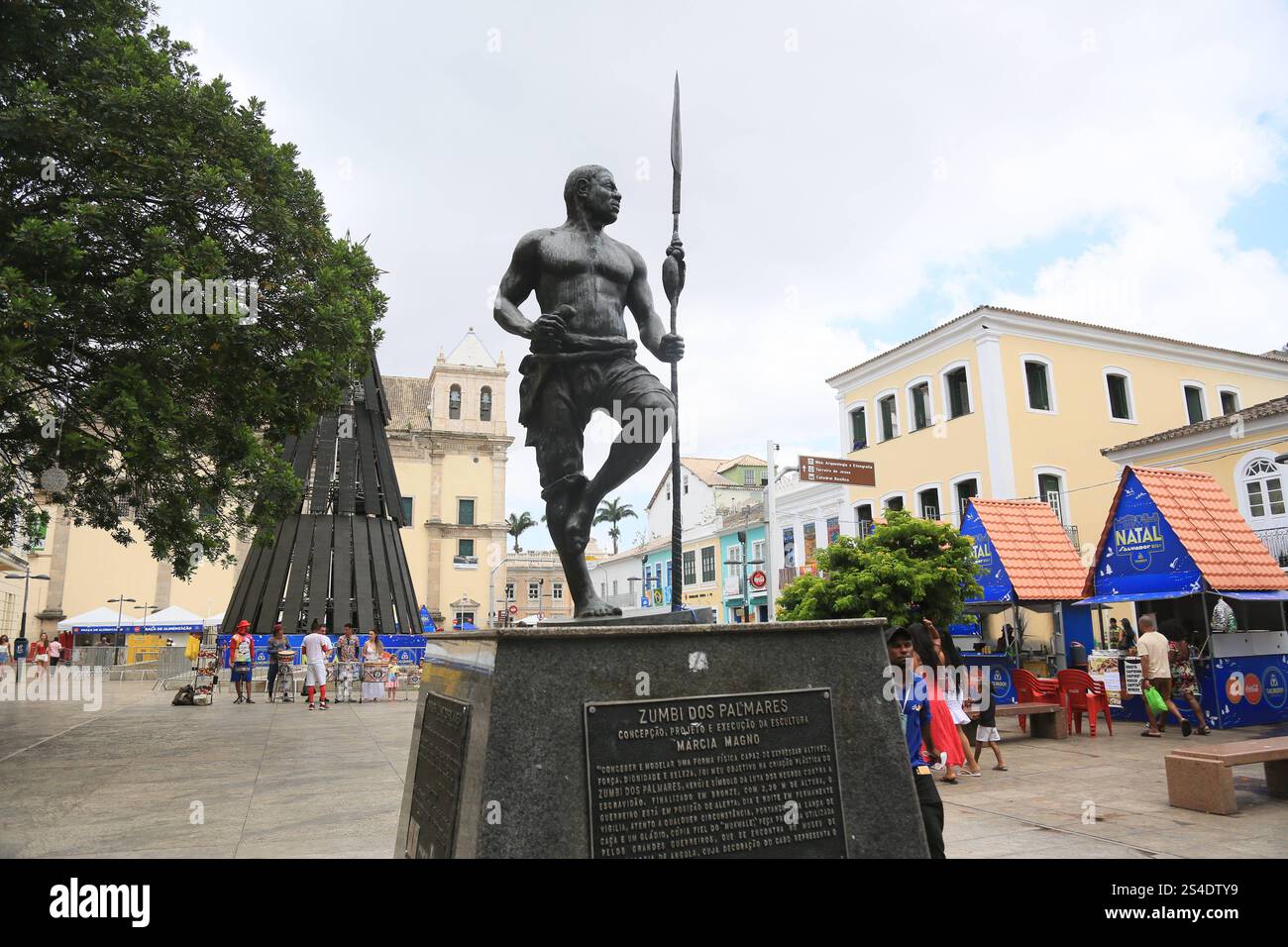 statue of Zumbi dos Palmares salvador, bahia, brazil - december 17 ...