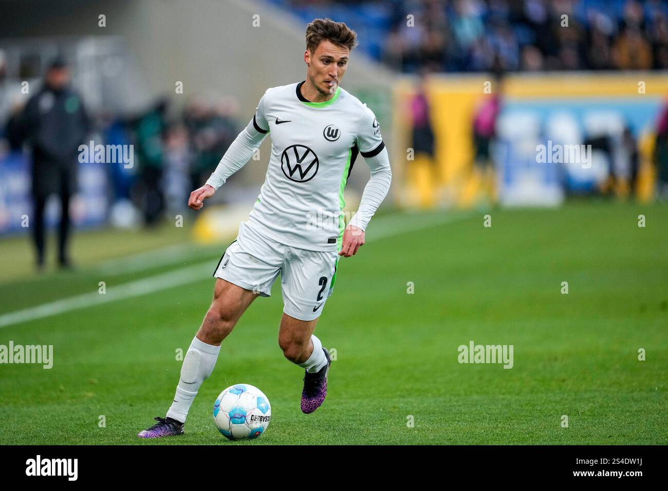 Sinsheim, Deutschland. 11th Jan, 2025. Kilian Fischer (Wolfsburg, 2 ...