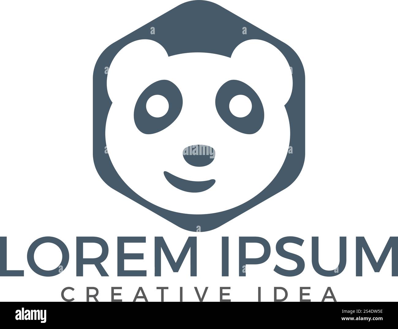 Panda bear Logo design vector template Stock Vector Image & Art - Alamy