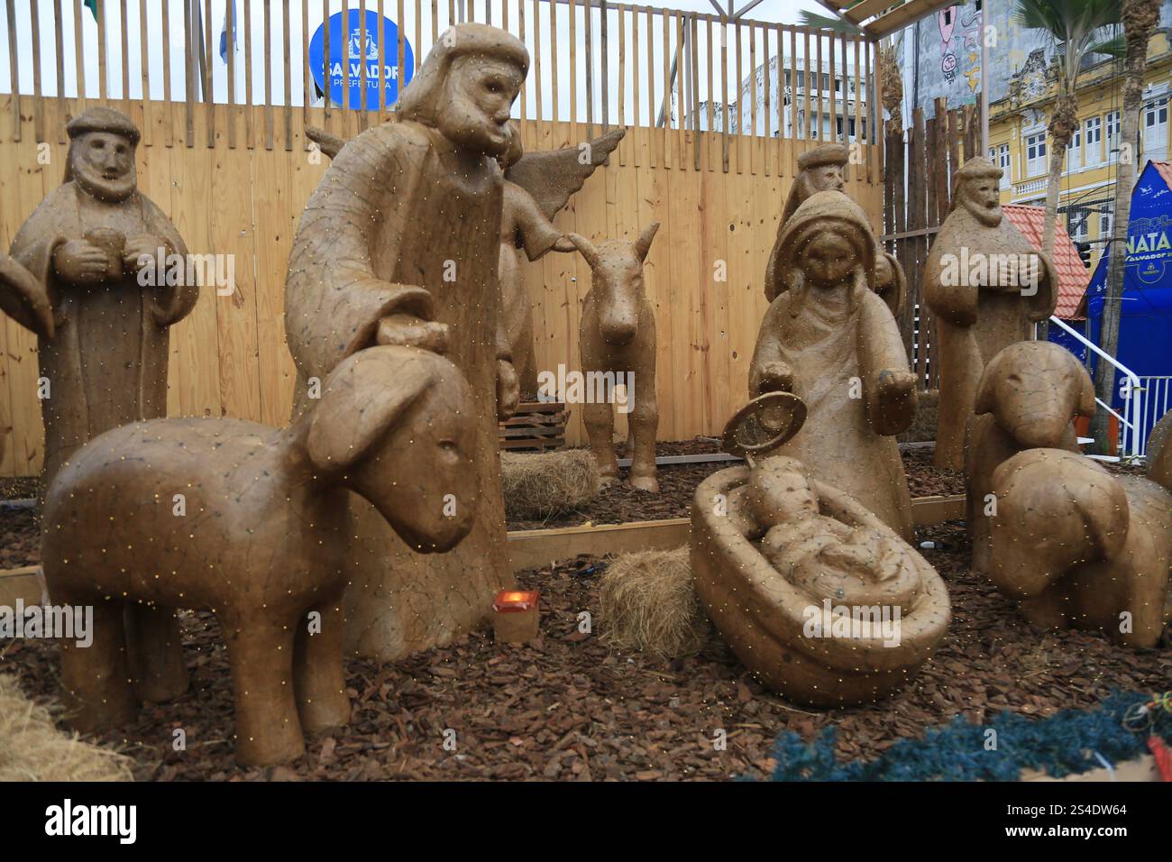 christmas nativity scene salvador, bahia, brazil - december 17, 2024 ...