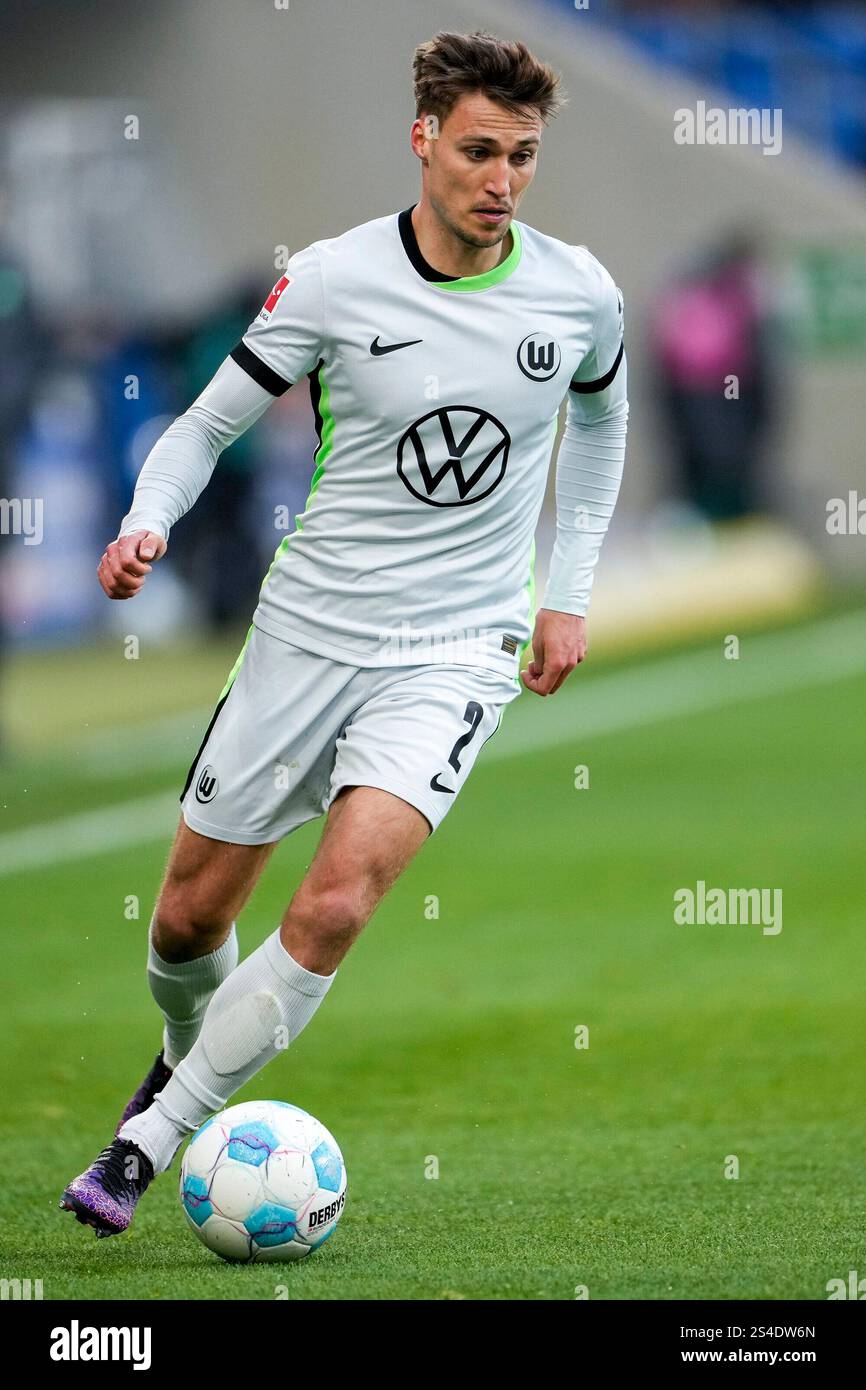 Sinsheim, Deutschland. 11th Jan, 2025. Kilian Fischer (Wolfsburg, 2 ...