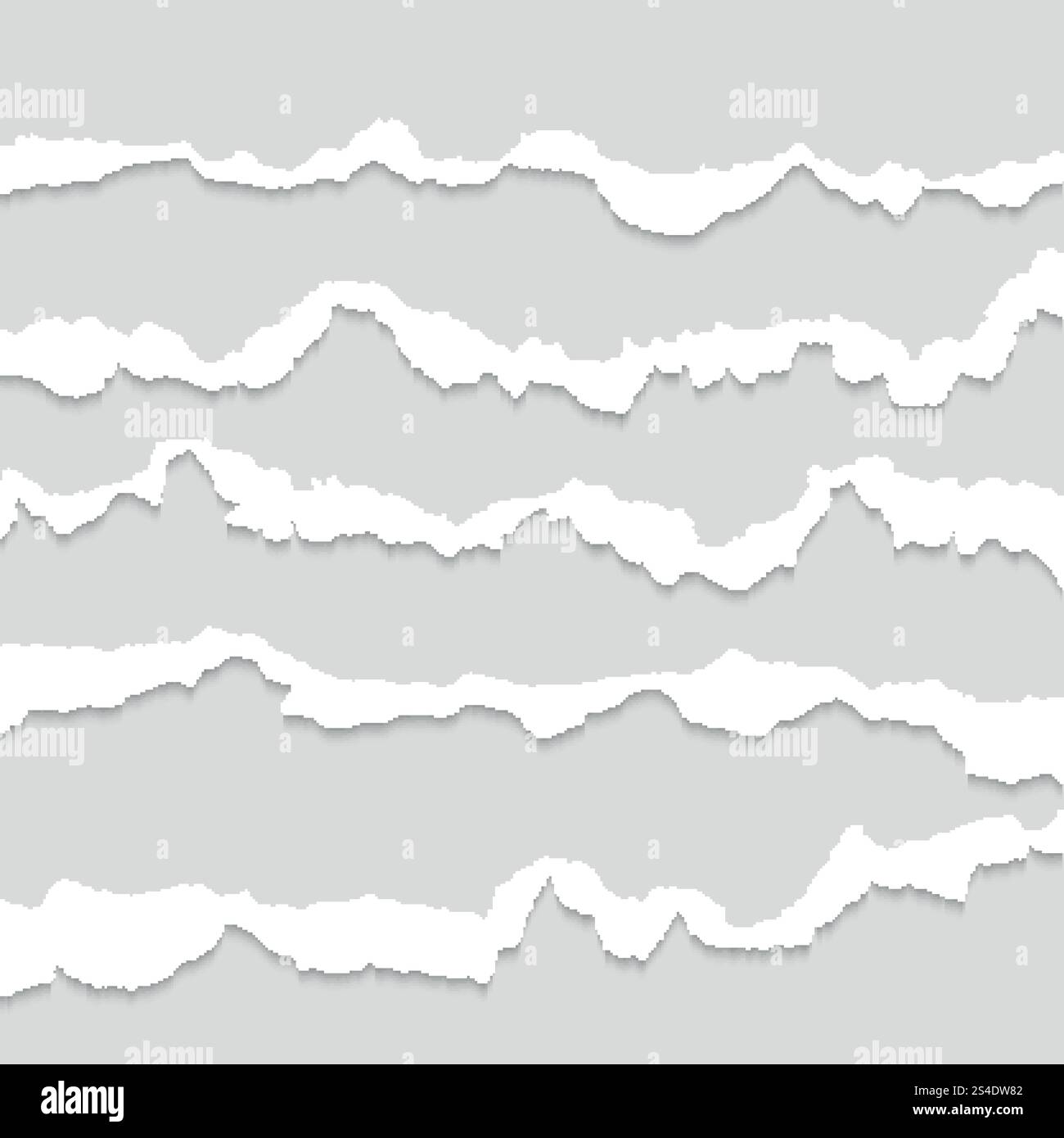 Torn paper, ripped papers edge vector set. Sheet paper piece divider ...