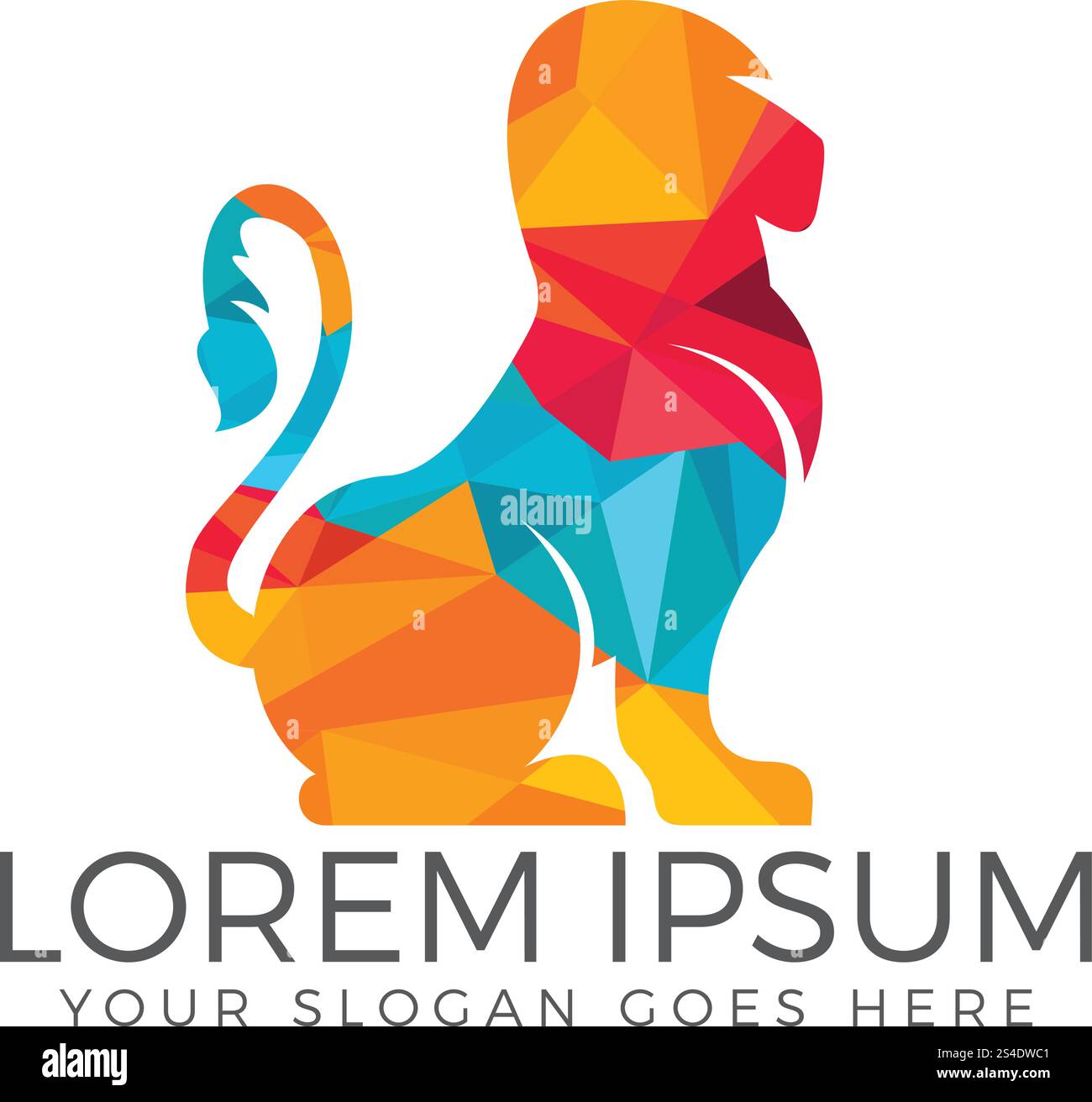 Lion vector logo design Stock Vector Image & Art - Alamy
